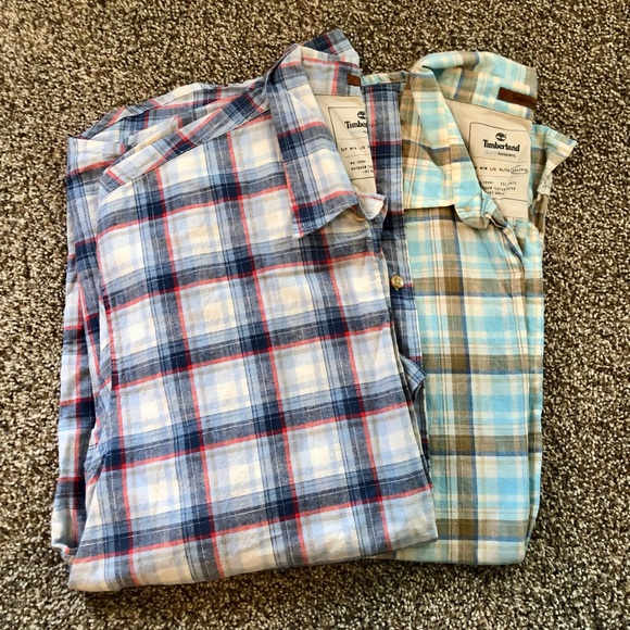 Timberland | Shirts | Timberland Linen Tops Set Of 2 | Poshmark